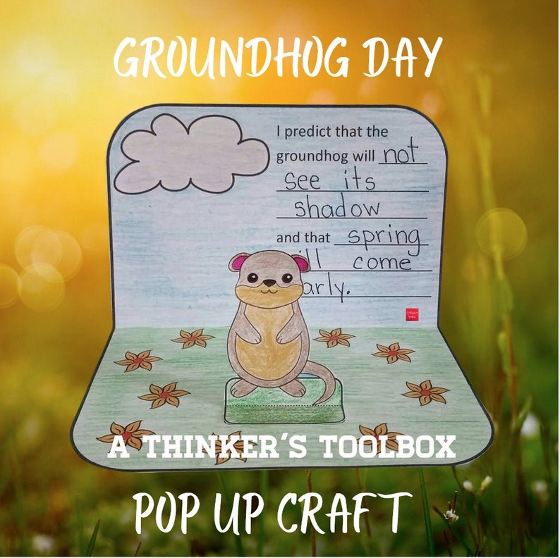 Groundhog Day Pop up Activity & Craft Seasonal - Etsy