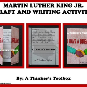 Martin Luther King Jr. Craft and Writing Activity - Etsy