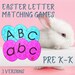 Easter Letter Matching Games & Printable Worksheets - Etsy