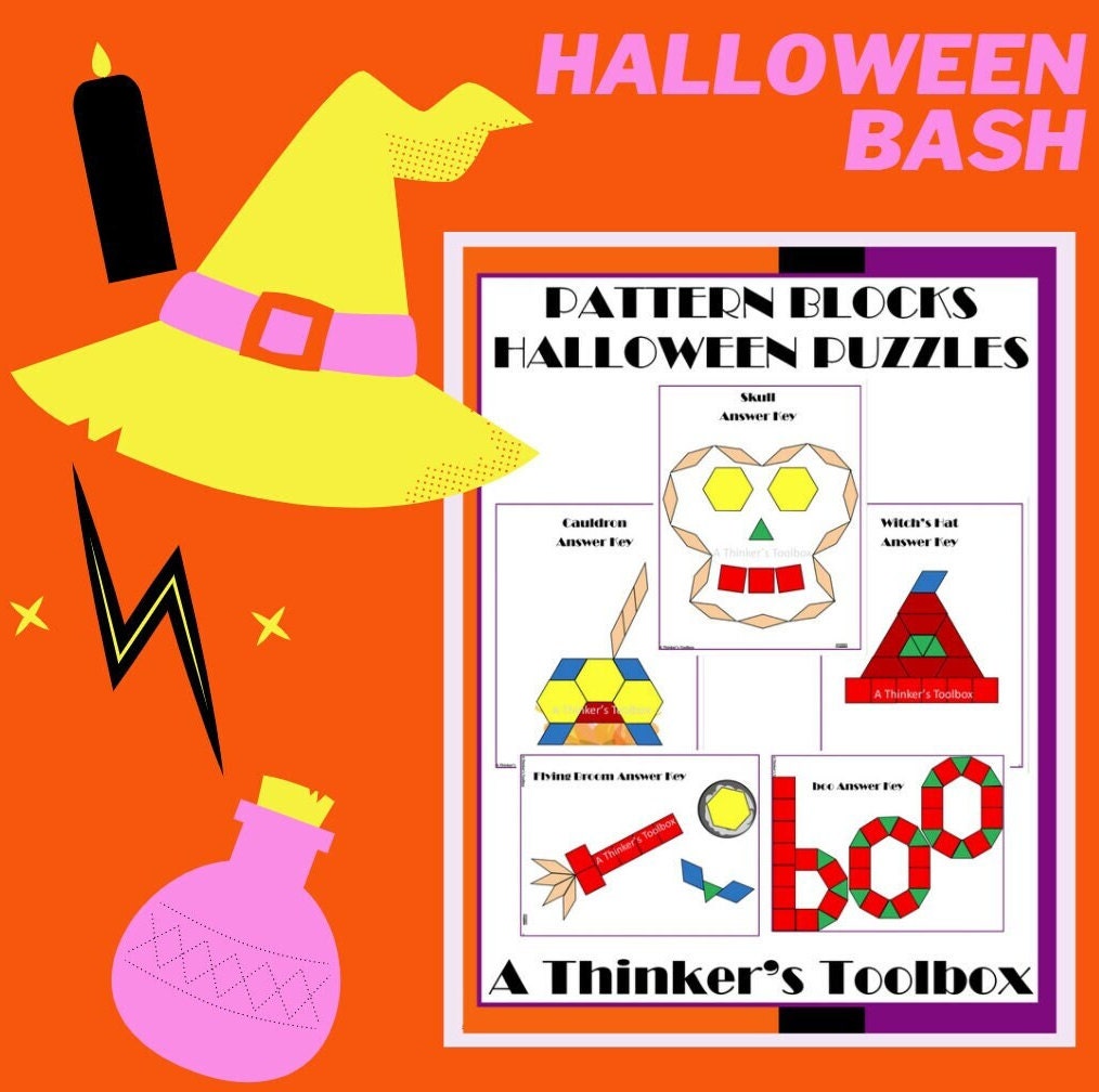 Holidays Pattern Block Mat Printables & Worksheets BUNDLE - Etsy