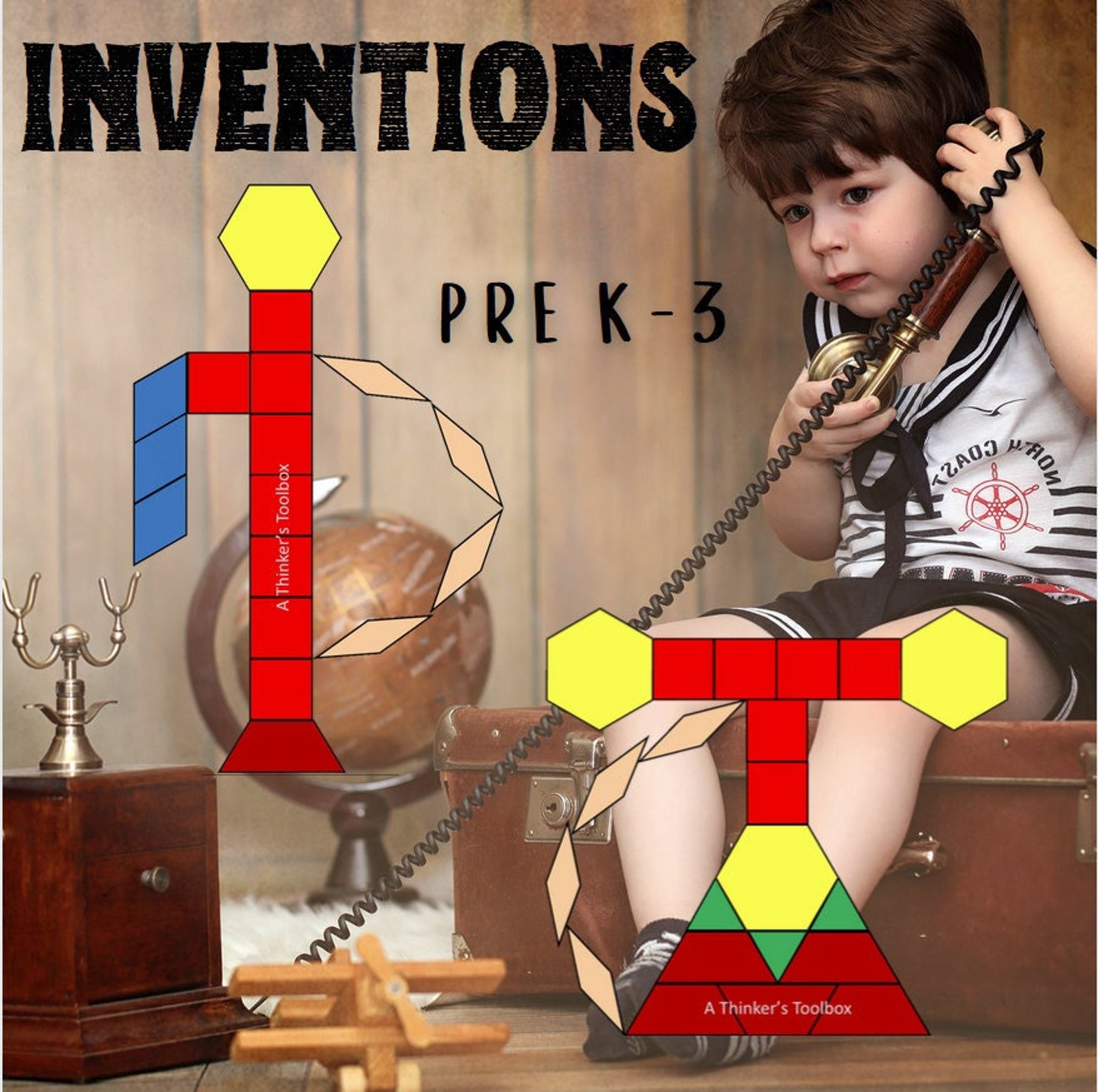 Inventions Pattern Block Mat Printables & Worksheets - Etsy