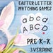 Easter Letter Matching Games & Printable Worksheets - Etsy