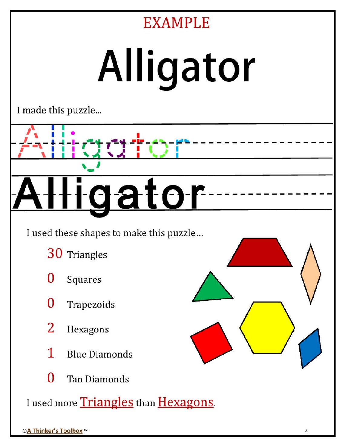 Reptiles and Amphibian Pattern Block Mat Printables & Worksheets - Etsy