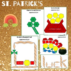 St. Patrick's Day Pattern Block Interactive Puzzles & Independent ...