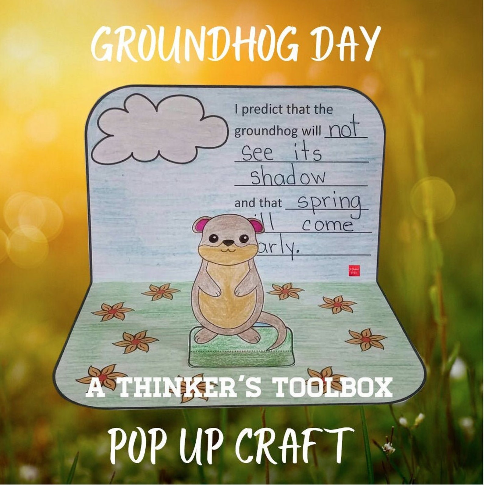 Groundhog Day Pop up Activity & Craft | Seasonal - Etsy