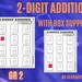 2 Digit Addition Printable Worksheets (mixed W/box Support) - Etsy