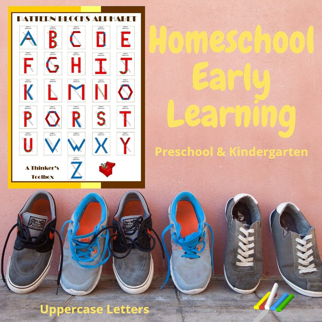 Back to School Pattern Block Mat Printables & Worksheets BUNDLE - Etsy