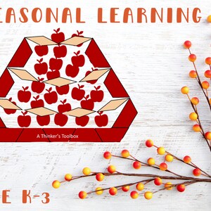 Autumn | Fall Pattern Block Mat Printables & Worksheets - Etsy