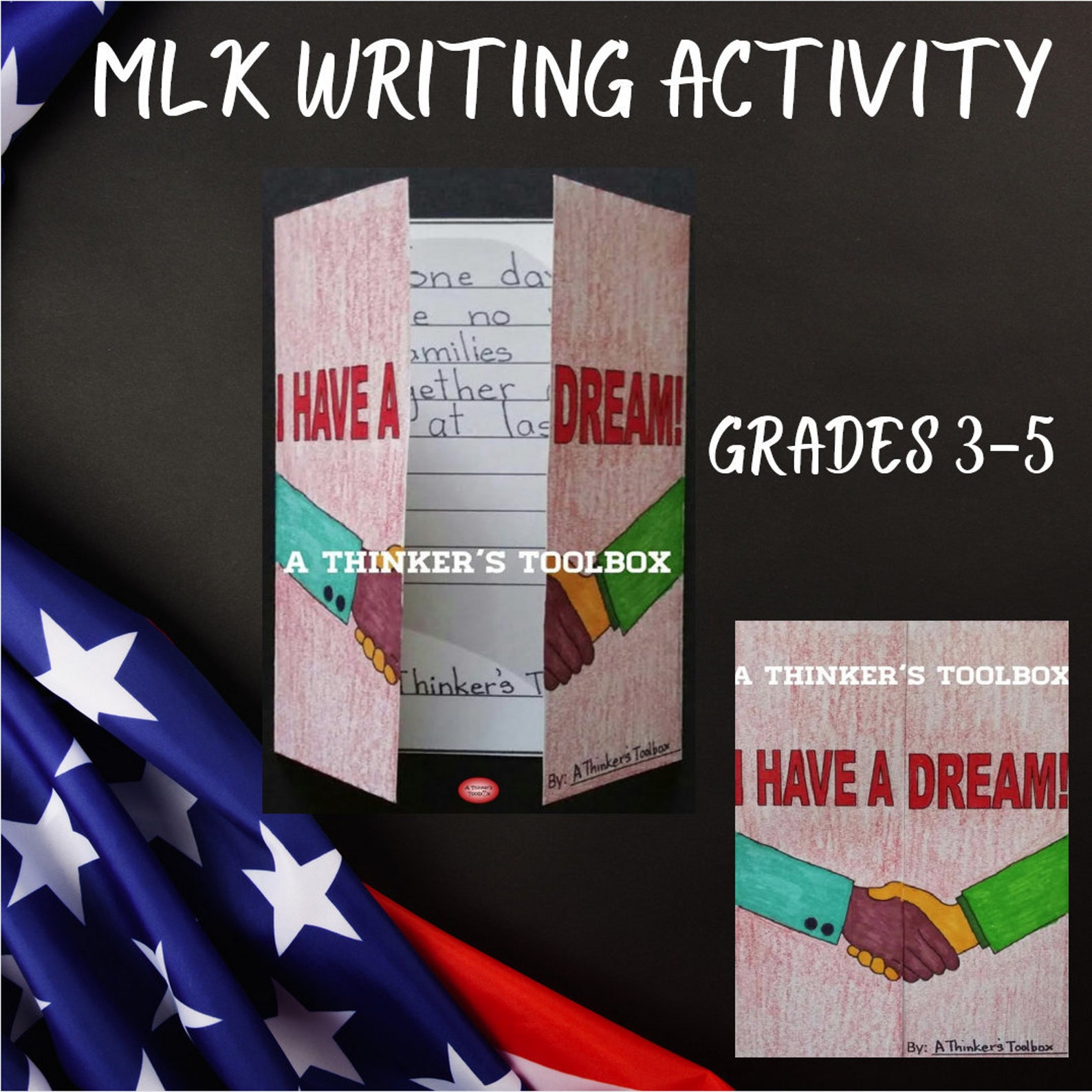 Martin Luther King Jr. Craft and Writing Activity - Etsy