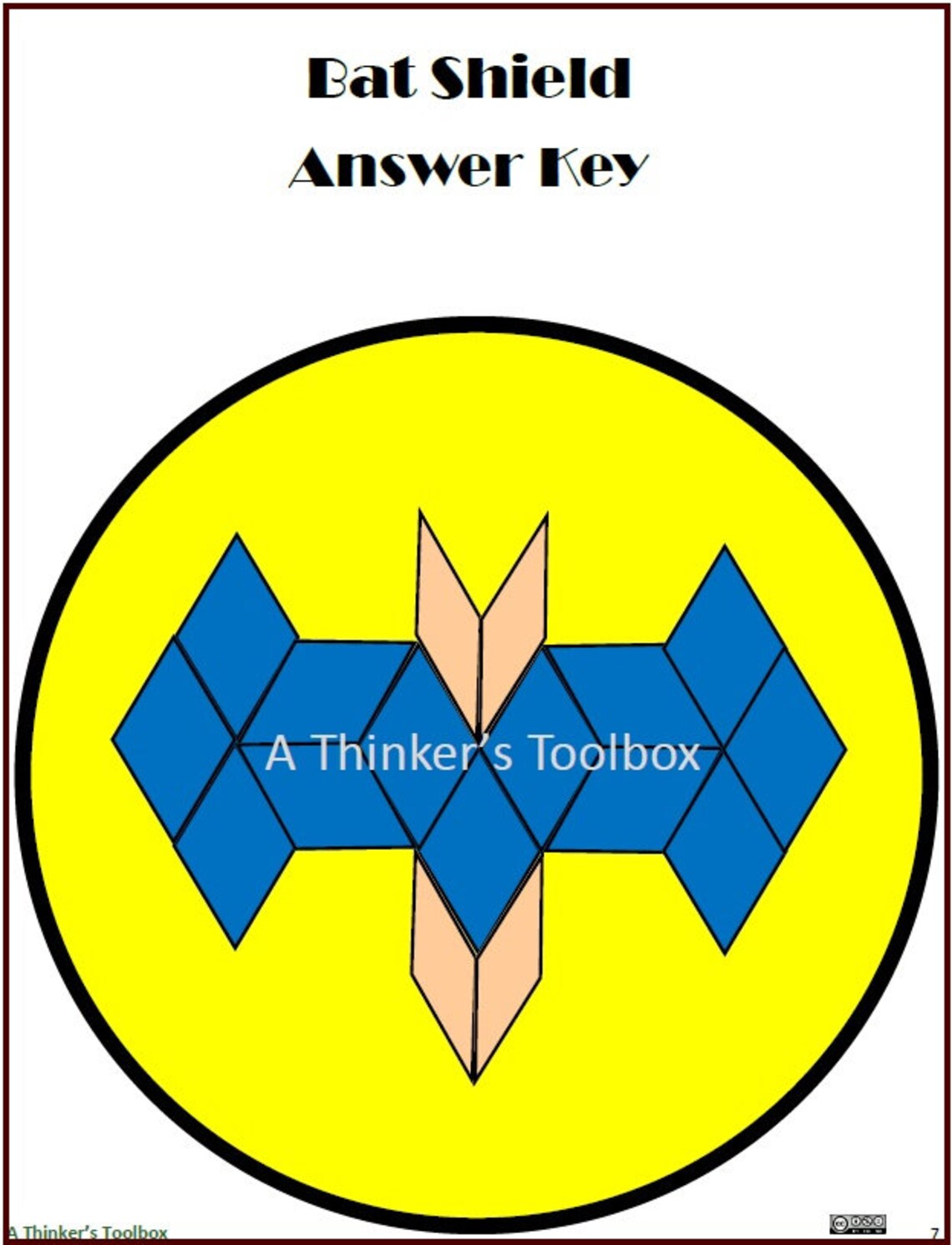 Superhero Shields Pattern Block Mat Printables & Worksheets - Etsy