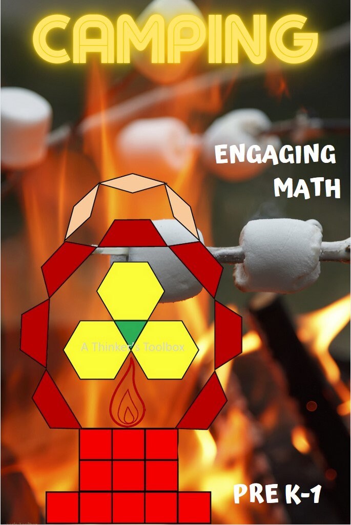 Camping Pattern Block Mat Printables & Worksheets - Etsy