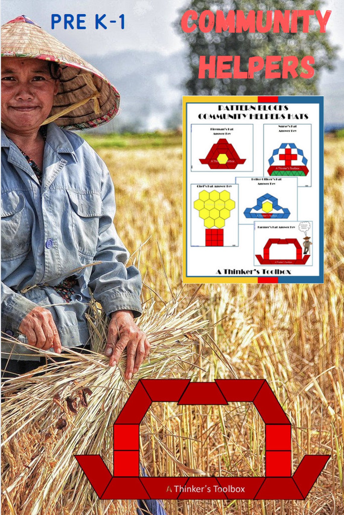 Community Helpers Hats Puzzles & Worksheets - Etsy