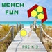 Beach Pattern Block Mat Printables & Worksheets - Etsy