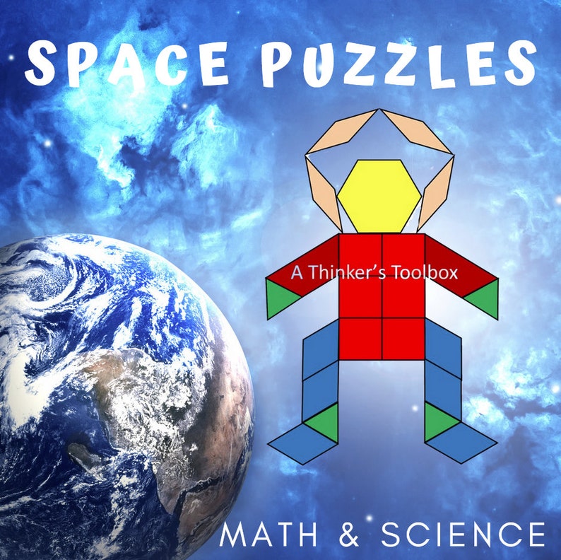 Space Pattern Block Mat Printables & Worksheets - Etsy