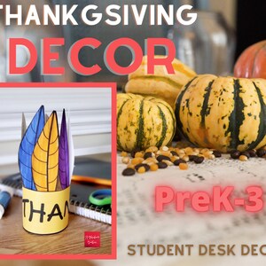 Thanksgiving Turkey Activity and Student Desk Decor - Etsy