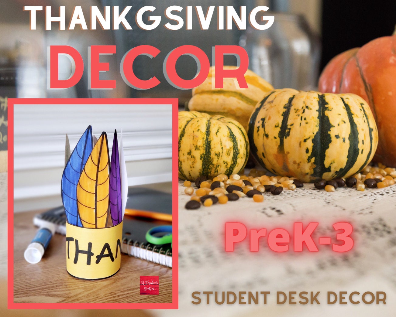 Thanksgiving Turkey Activity and Student Desk Decor - Etsy