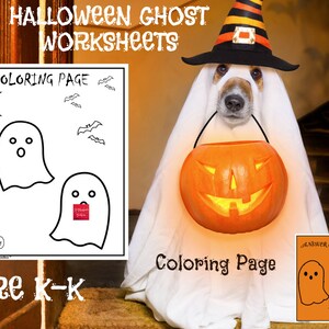 Halloween Counting Numbers Worksheets - Connect the Dots Ghosts - Etsy