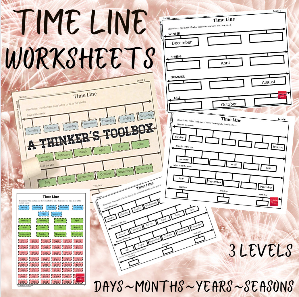 Math Timeline Worksheets - Etsy