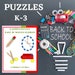 Back to School Pattern Block Mat Printables & Worksheets BUNDLE - Etsy