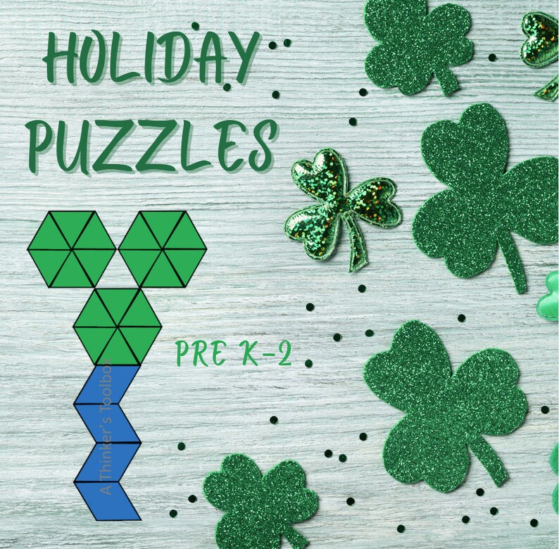 Holidays Pattern Block Mat Printables & Worksheets - Etsy