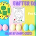 Easter Egg Color by Shape Worksheets 2D & 3D - Etsy