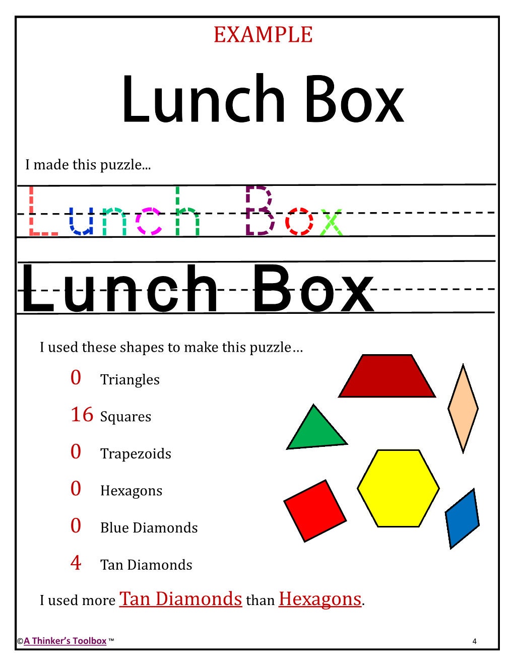 Back to School Pattern Block Mat Printables & Worksheets BUNDLE - Etsy