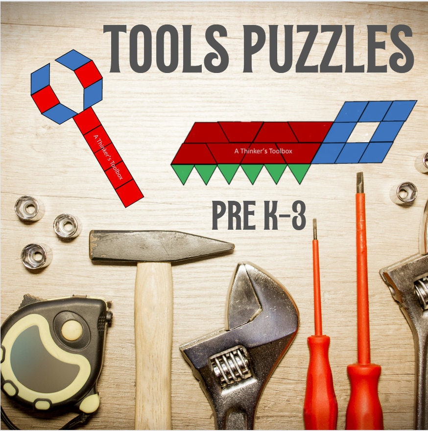 Father's Day Tools Pattern Block Mat Printables & Worksheets - Etsy