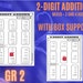 2 Digit Addition Printable Worksheets (mixed W/box Support) - Etsy