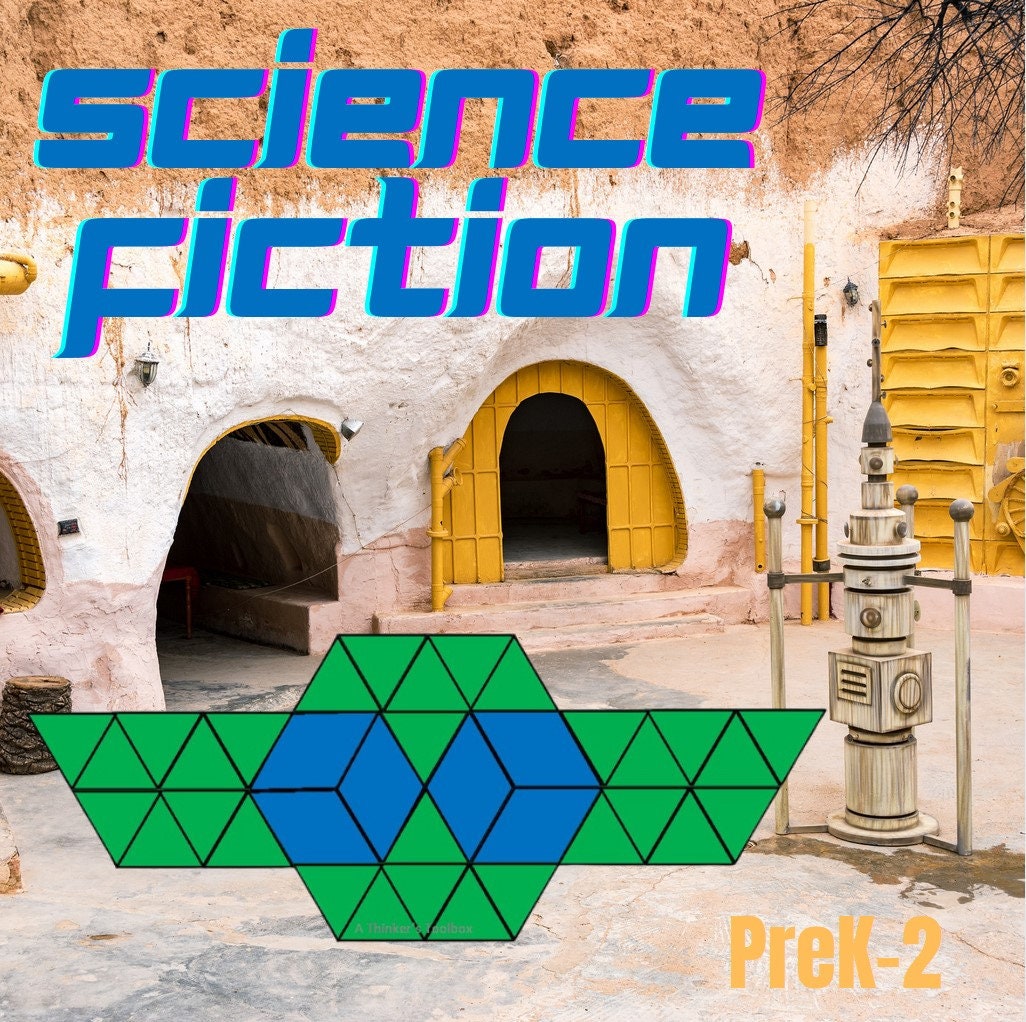 Sci-fi Pattern Block Mat Printables & Worksheets - Etsy