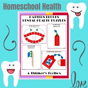 Dental Health Puzzles & Worksheets for Kids - Etsy