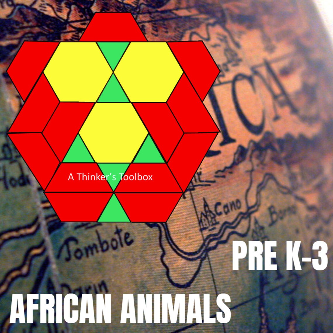 African Animals Pattern Block Mat Printables & Worksheets - Etsy