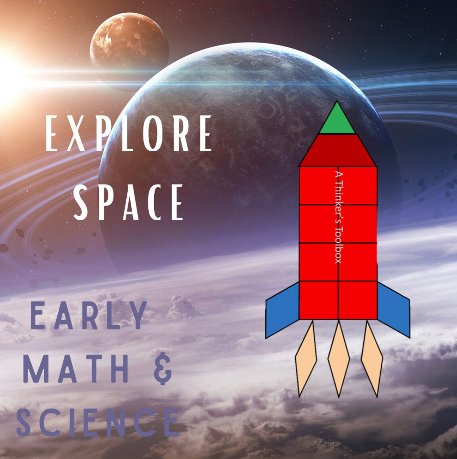 Space Pattern Block Mat Printables & Worksheets - Etsy