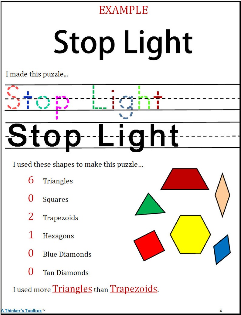 Bike Safety Pattern Block Mat Printables & Worksheets - Etsy