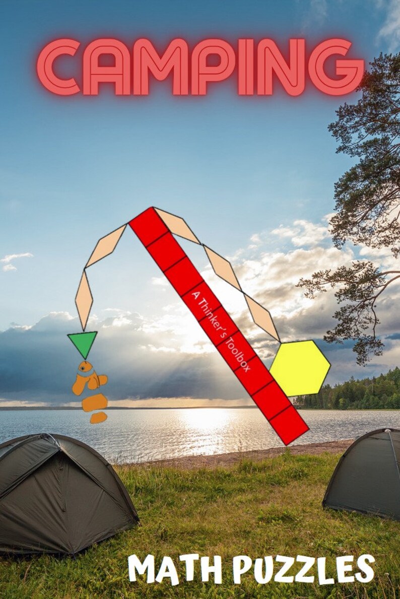 Camping Pattern Block Mat Printables & Worksheets - Etsy