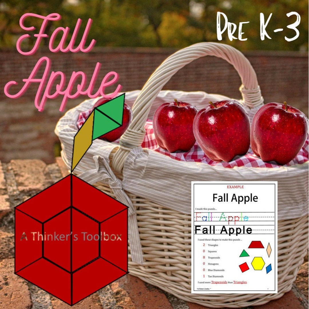 Seasons Pattern Block Mat Printables & Worksheets - Etsy