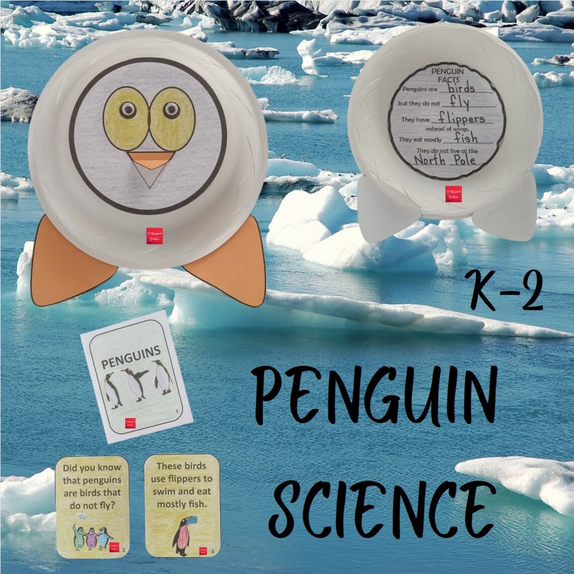 Penguin Fact Science Craft & Mini Reader - Etsy