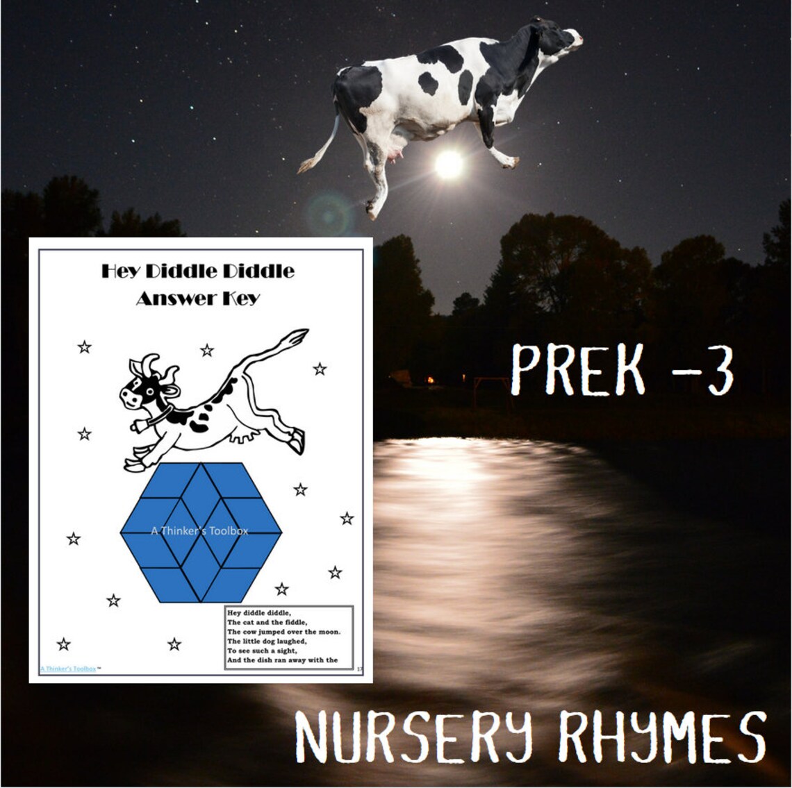 Nursery Rhymes Pattern Block Mat Printables & Worksheets - Etsy