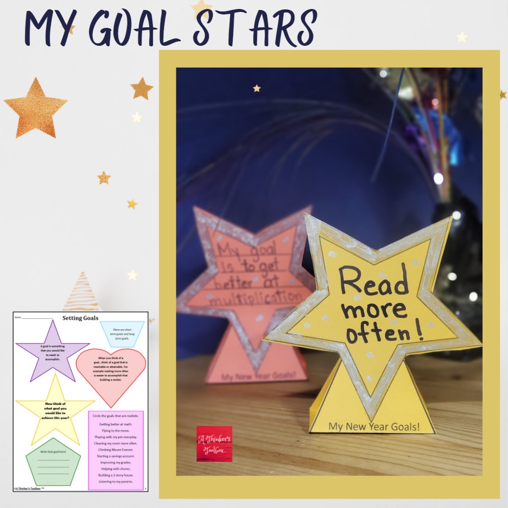 My Goal Stars & Handout (classroom Decor) - Etsy