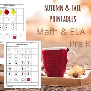 Autumn Math & ELA Worksheets - Etsy