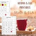 Autumn Math & ELA Worksheets - Etsy