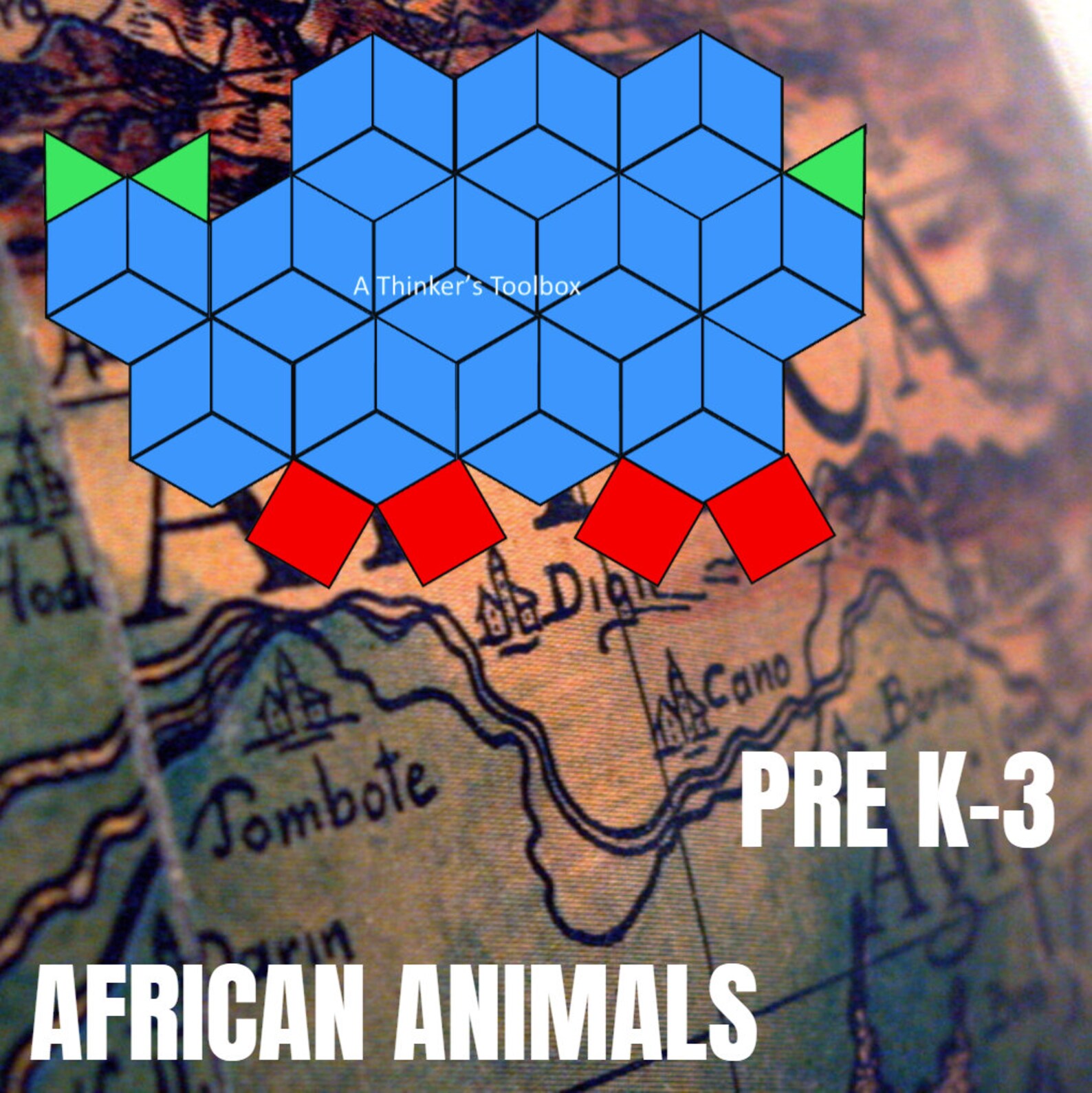 African Animals Pattern Block Mat Printables & Worksheets - Etsy