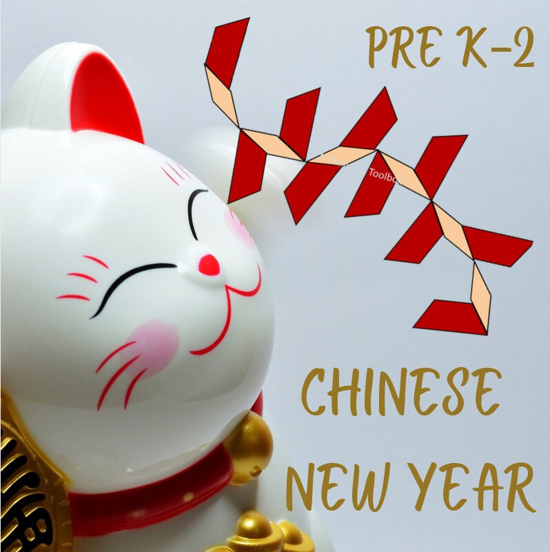 Chinese New Year Pattern Block Mat Printables & Worksheets - Etsy