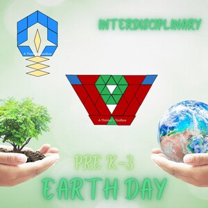 Earth Day Pattern Block Mat Printables & Worksheets - Etsy