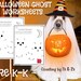 Halloween Counting Numbers Worksheets - Connect the Dots Ghosts - Etsy