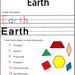 Earth Day Pattern Block Mat Printables & Worksheets - Etsy