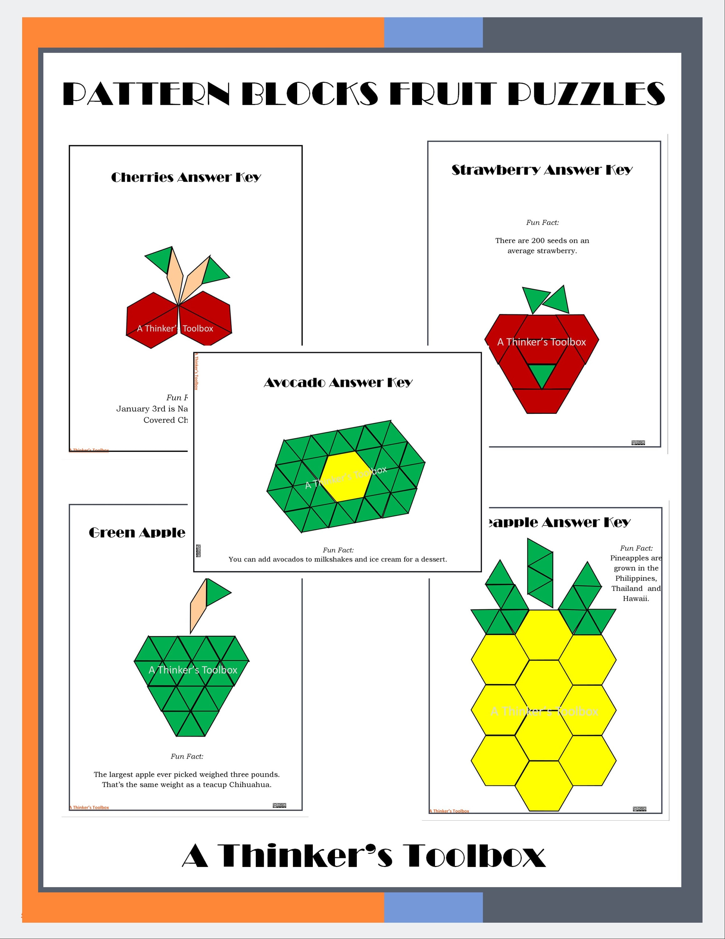 Health Fruits and Vegetables Interdisciplinary Puzzles & Worksheets ...