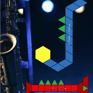 Musical Instruments Pattern Block Mat Printables & Worksheets - Etsy