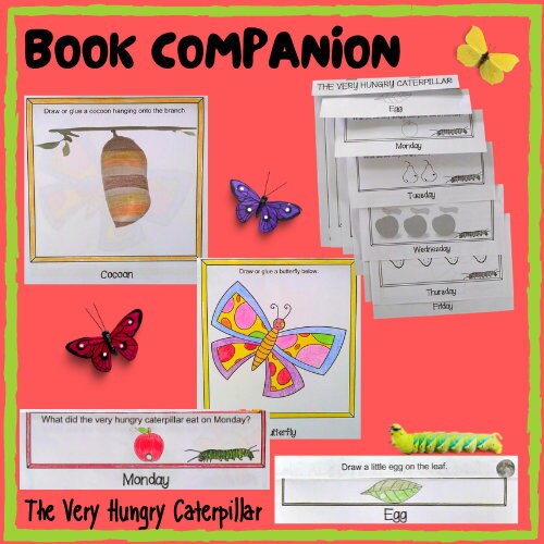 The Very Hungry Caterpillar Flip Book | Book Companion - Etsy