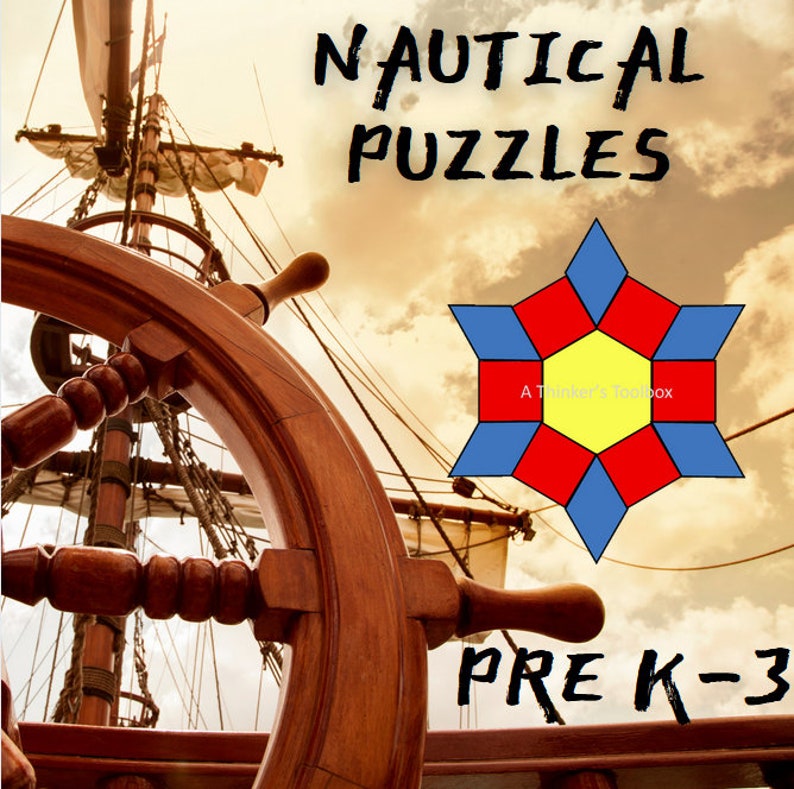 Nautical Pattern Block Mat Printables & Worksheets - Etsy