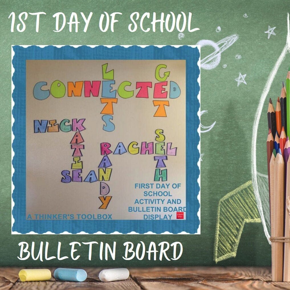1st Days of School Activity and Classroom Bulletin Board Display - Etsy